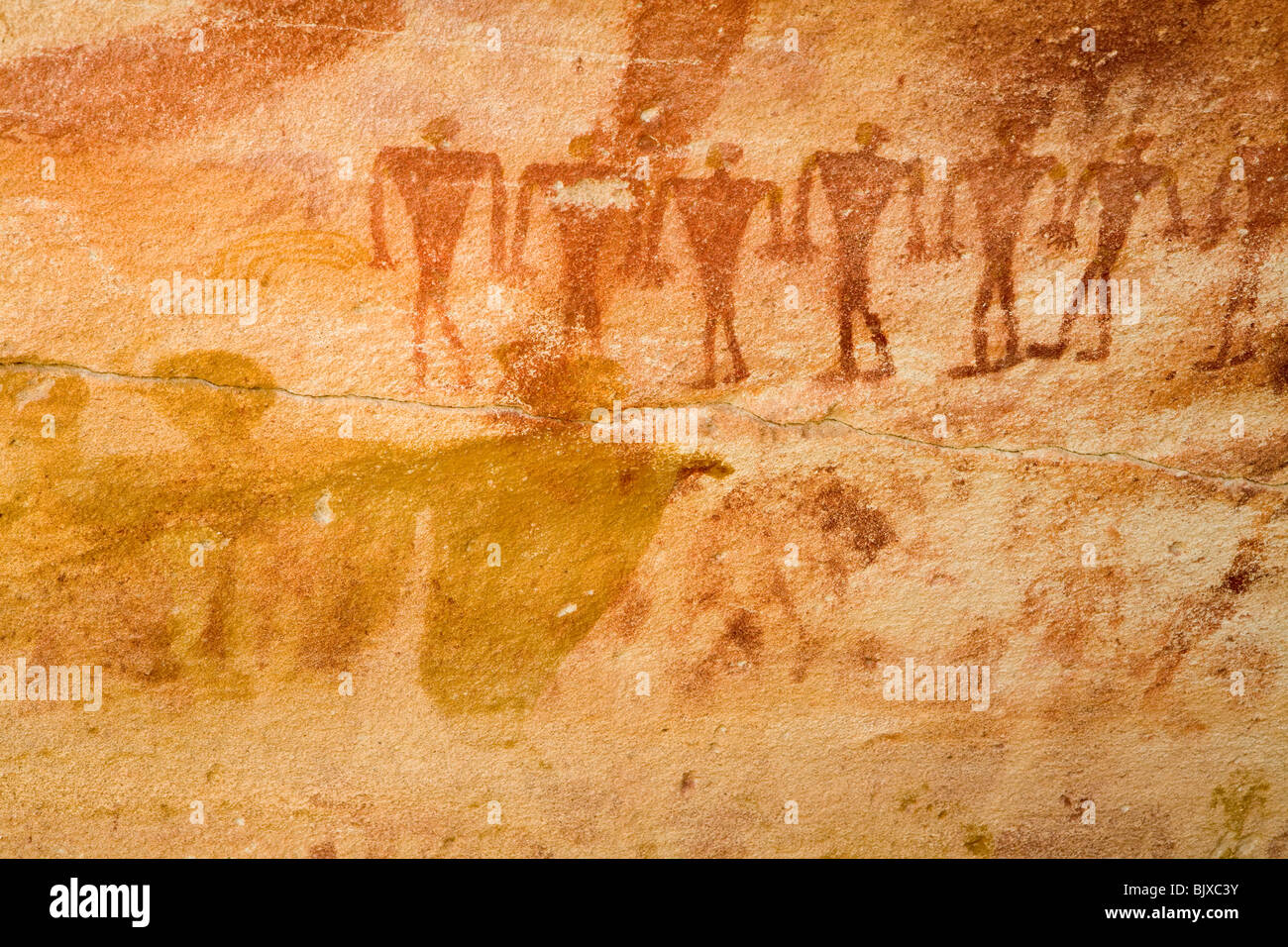 Rock art in the Mestakawi Cave in the Wadi Sura area of Gilf Kebir ...