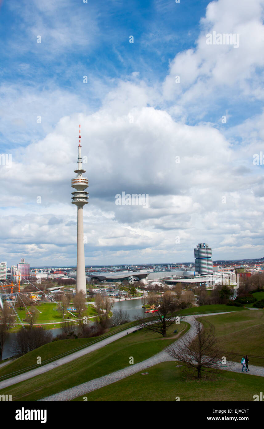 Munich Olympic park, Germany Stock Photo - Alamy