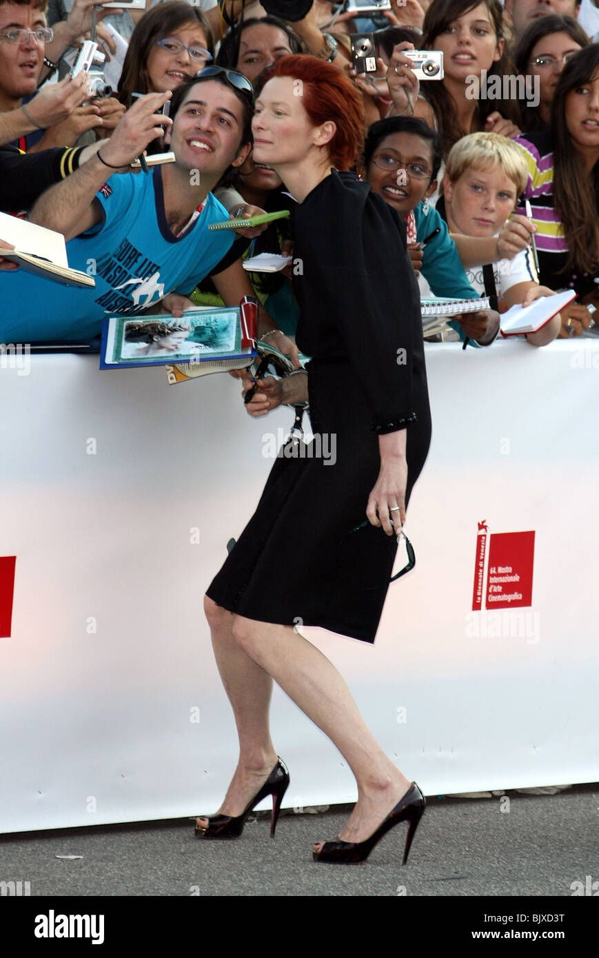 TILDA SWINTON MICHAEL CLAYTON PREMIERE 64TH VENICE FILM FESTIVAL LIDO ...