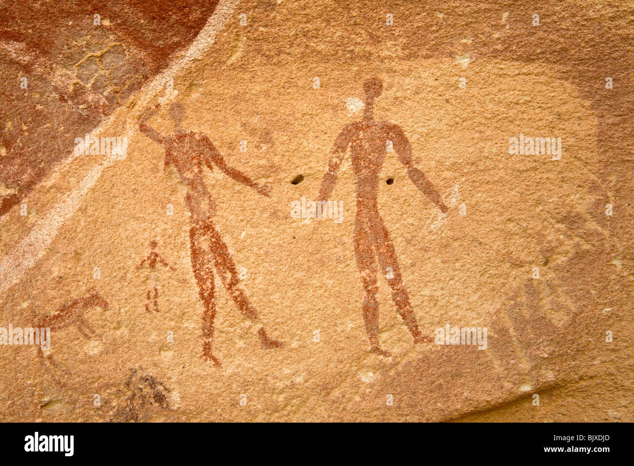 Rock art in the Mestakawi Cave in the Wadi Sura area of Gilf Kebir ...