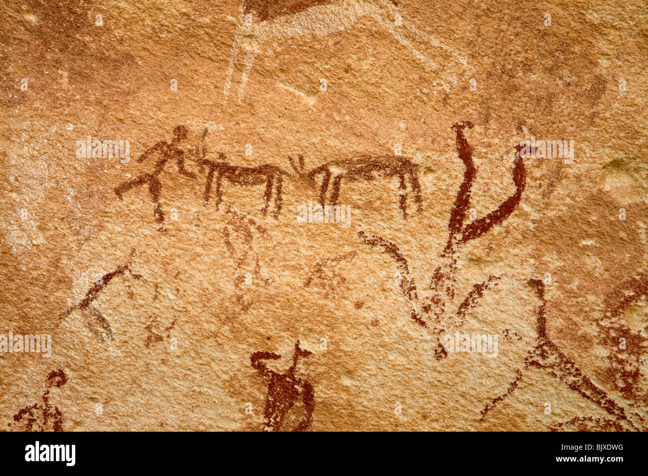 Rock art in the Mestakawi Cave in the Wadi Sura area of Gilf Kebir ...