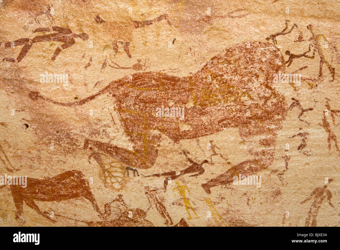 Rock art in the Mestakawi Cave in the Wadi Sura area of Gilf Kebir ...