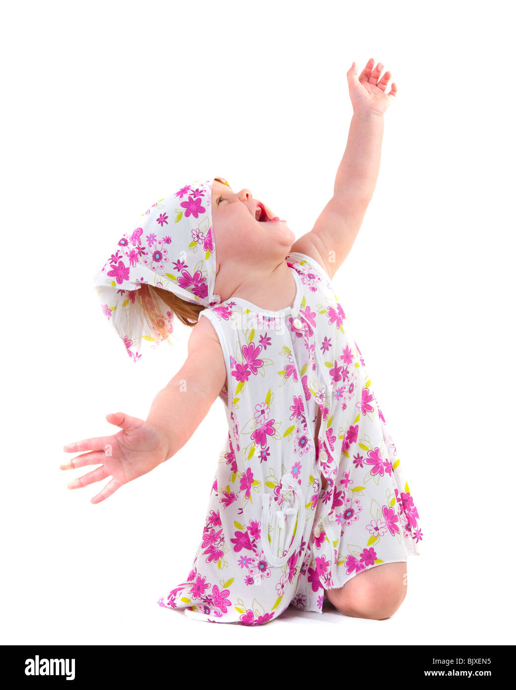 Portrait adorable funny girl Cut Out Stock Images & Pictures - Alamy