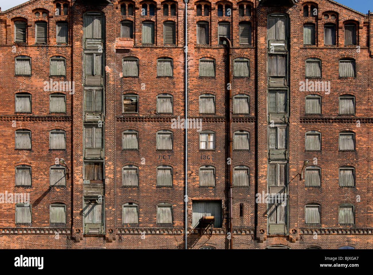 Historic storehouse in the old port of Wismar, Mecklenburg-Western ...