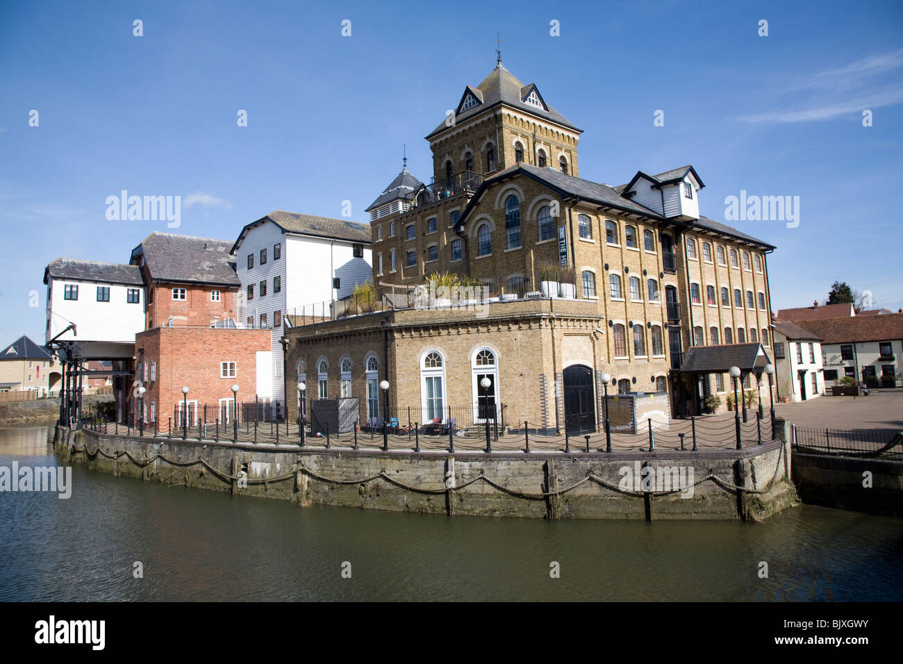 The Mill hotel, River Colne, Colchester, Essex Stock Photo - Alamy