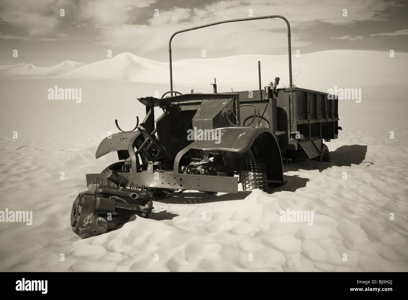 Ford F30 truck of S-Patrol of the Long Range Desert Patrol abandoned ...