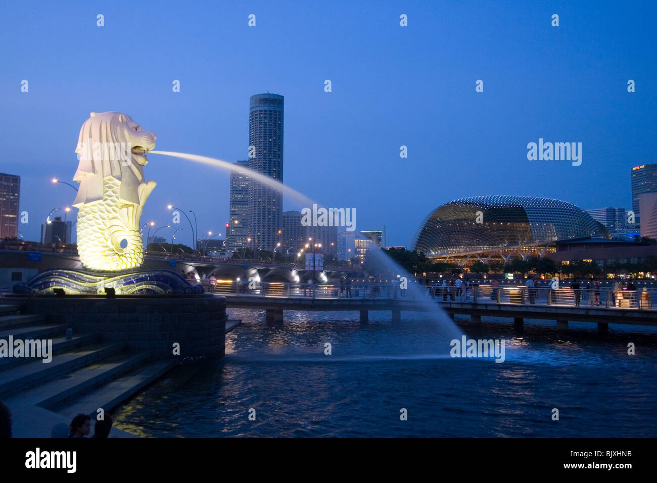 The Merlion at Marina Bay, Singapore Stock Photo - Alamy