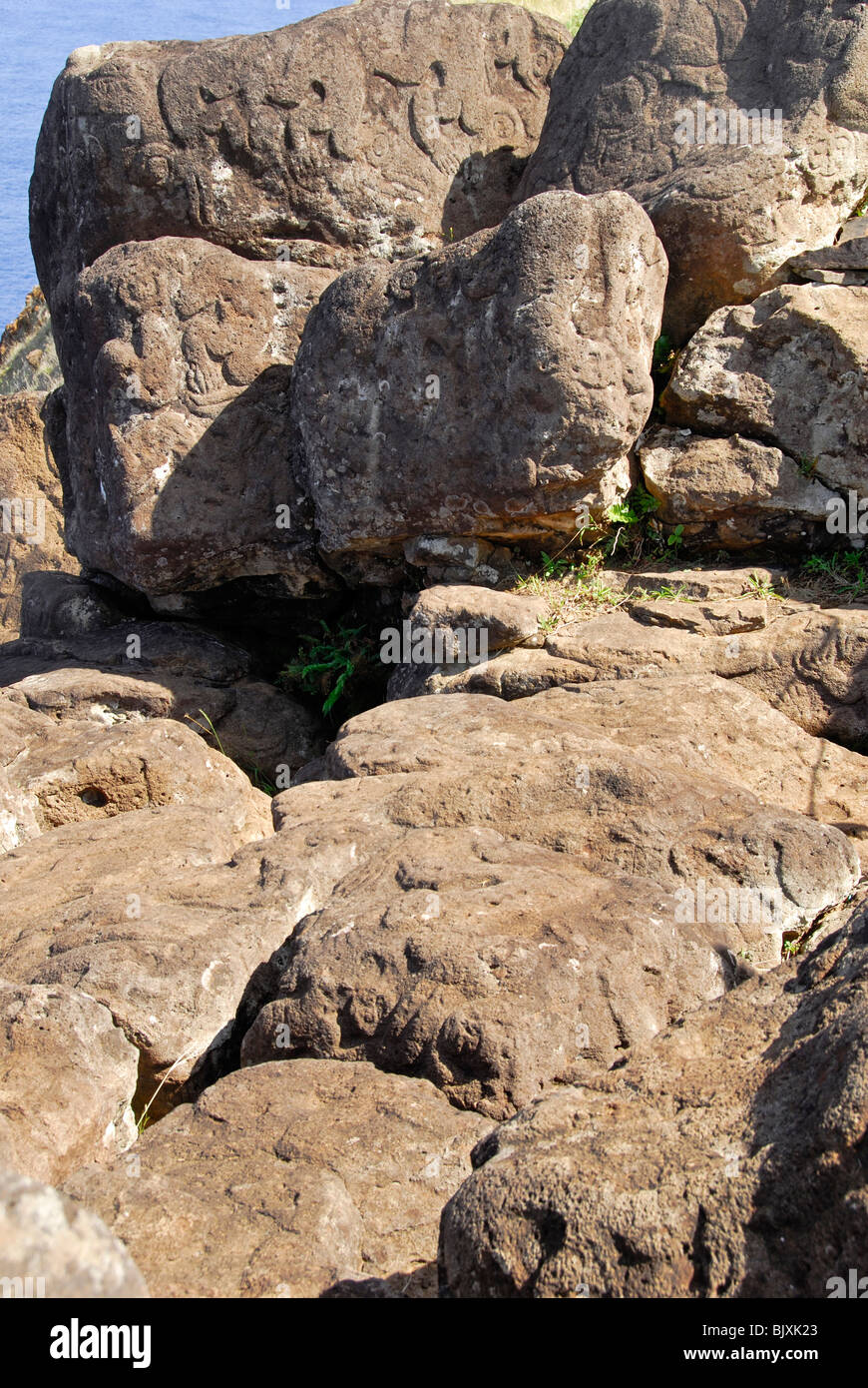 Giant rocks in easter island hi-res stock photography and images - Alamy
