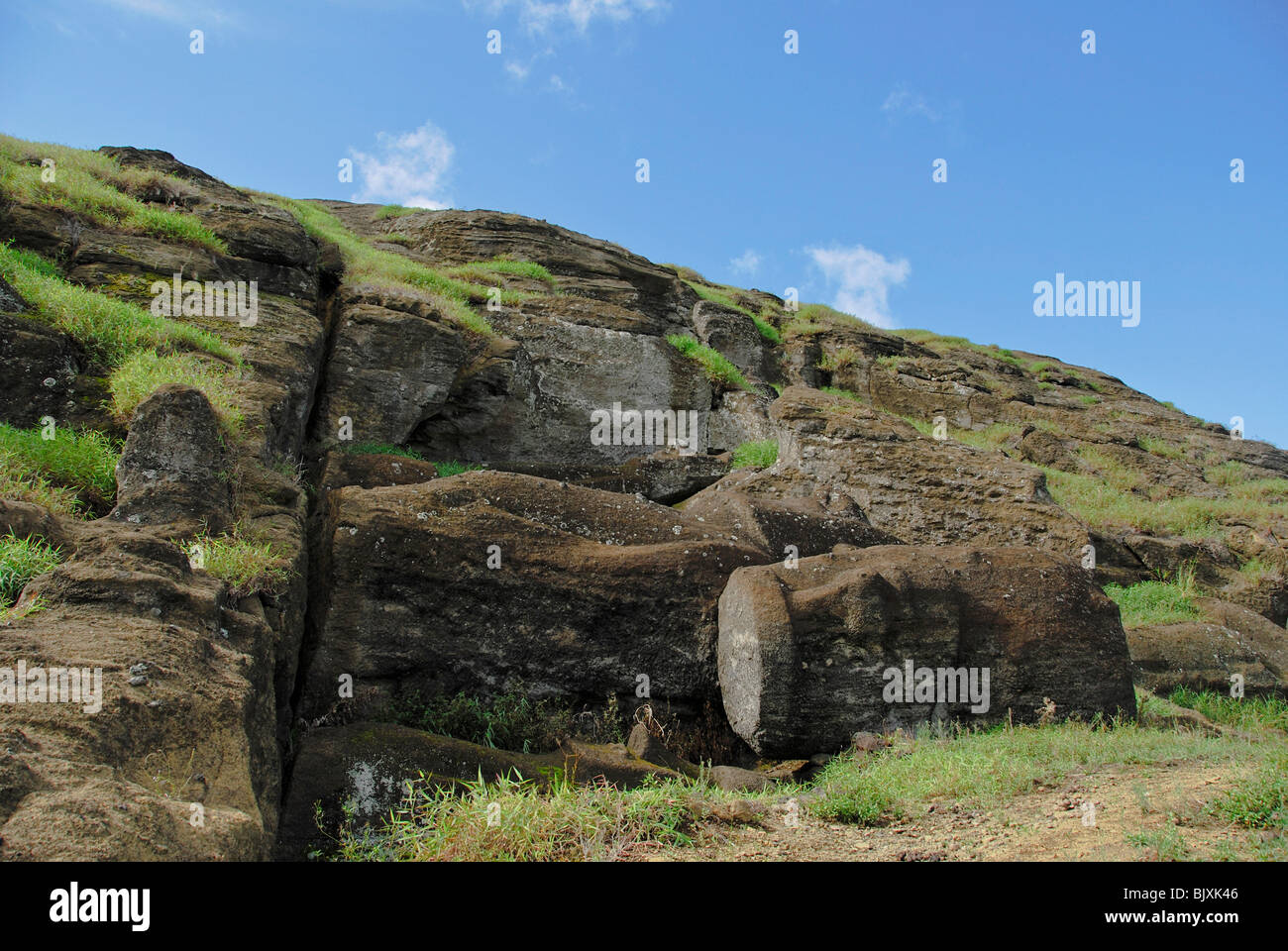 Giant rocks in easter island hi-res stock photography and images - Alamy
