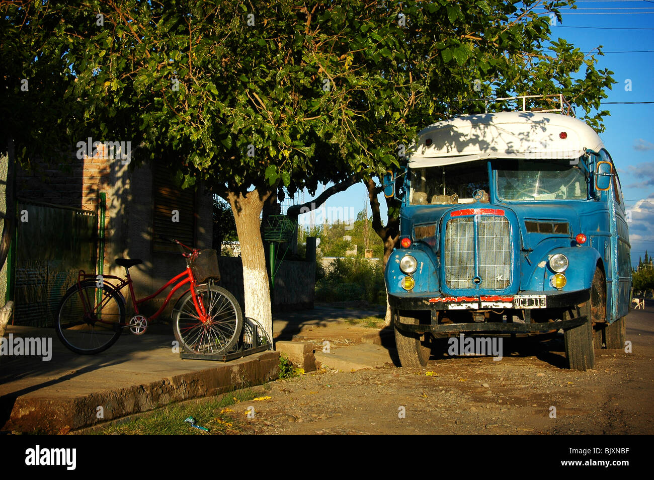 A classic bus in Argentina Stock Photo - Alamy