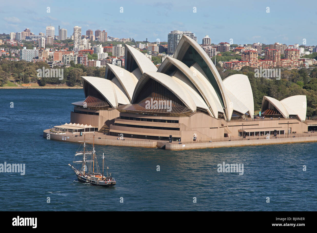 Sydney Opera House taken from the Sydney Harbour Bridge Pylon Lookout ...
