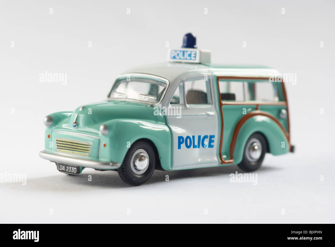 Austin Morris minor traveller police car Stock Photo - Alamy