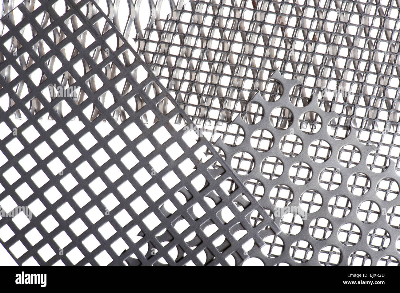 object on white - tool steel punched metal Stock Photo - Alamy