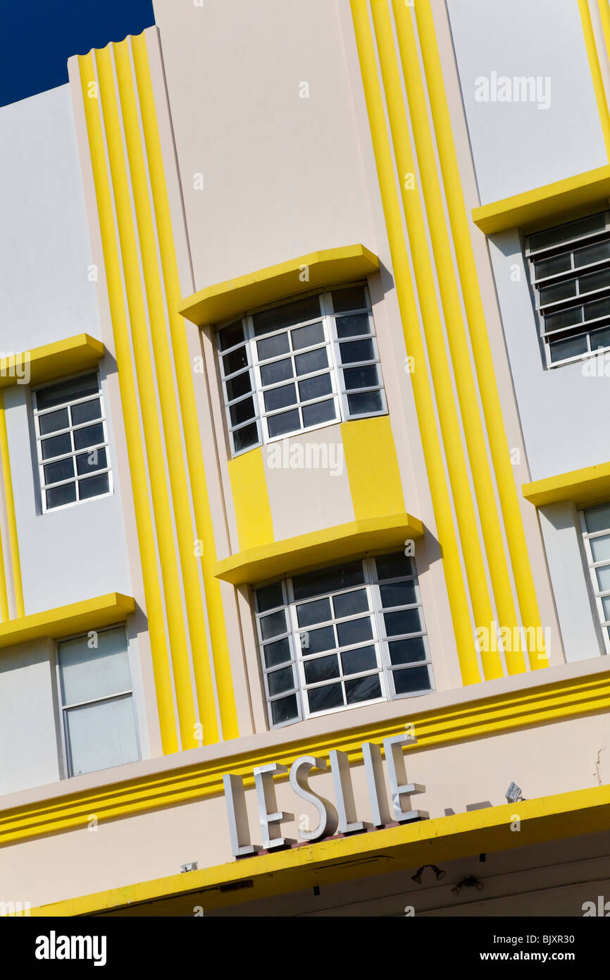 The Leslie Hotel 1244 Ocean Drive, Miami Beach, Florida, USA Stock ...