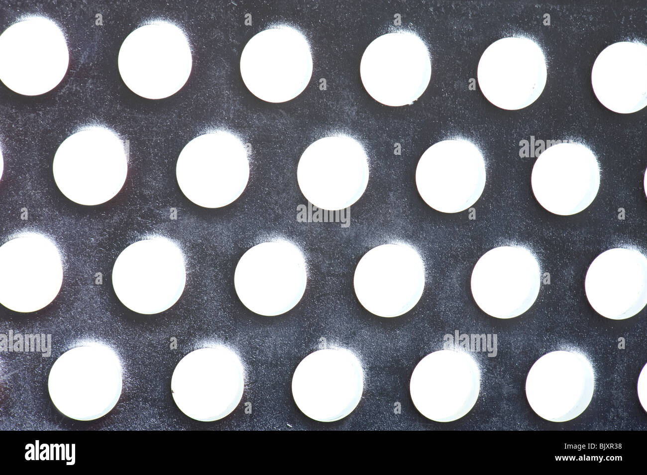 object on white - tool steel punched metal Stock Photo - Alamy