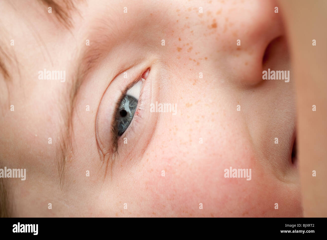 close-up of little girl eye Stock Photo - Alamy