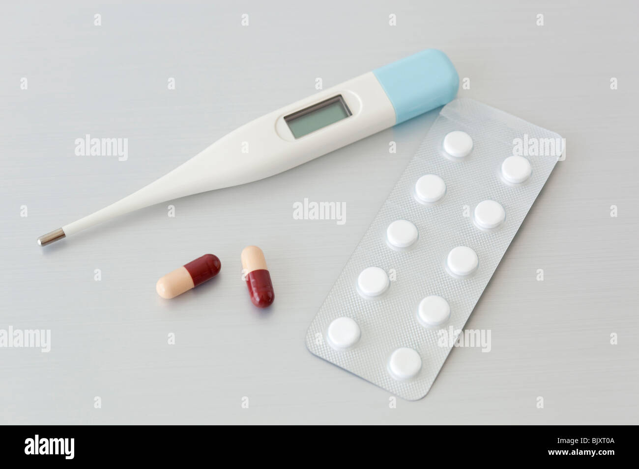 Pill thermometer on white hi-res stock photography and images - Alamy