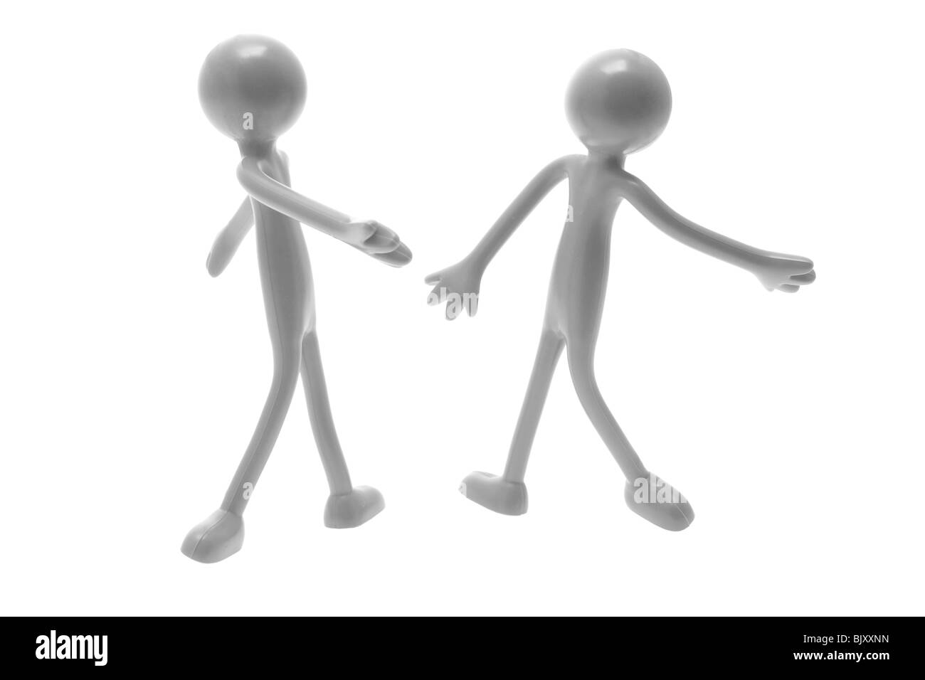 Rubber Figures Dancing Stock Photo - Alamy