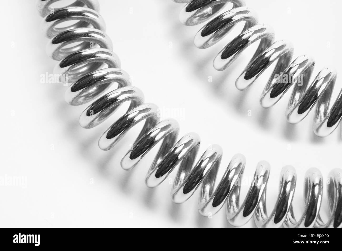 Close up metal coils Black and White Stock Photos & Images - Alamy