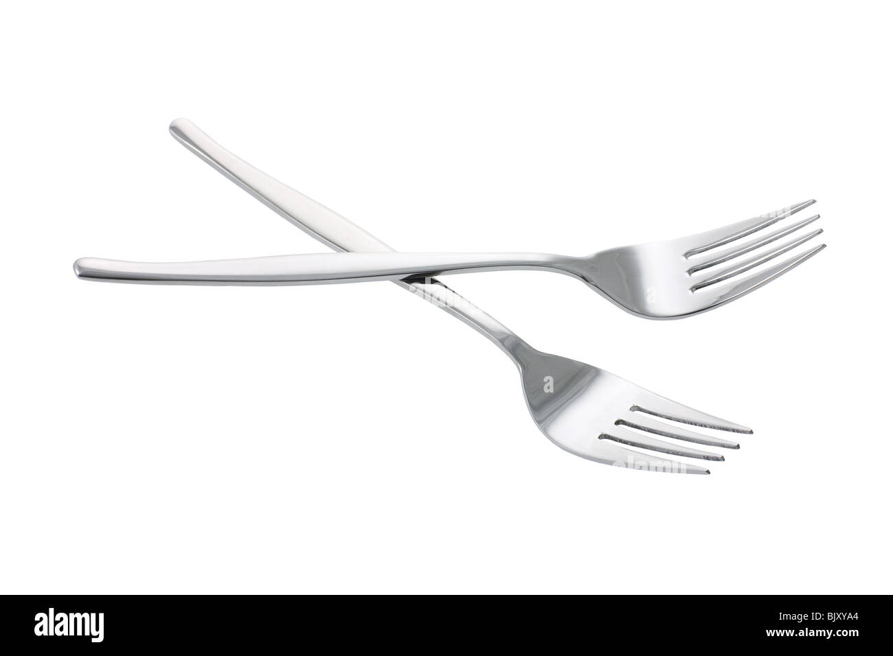 Pair of Forks Stock Photo - Alamy