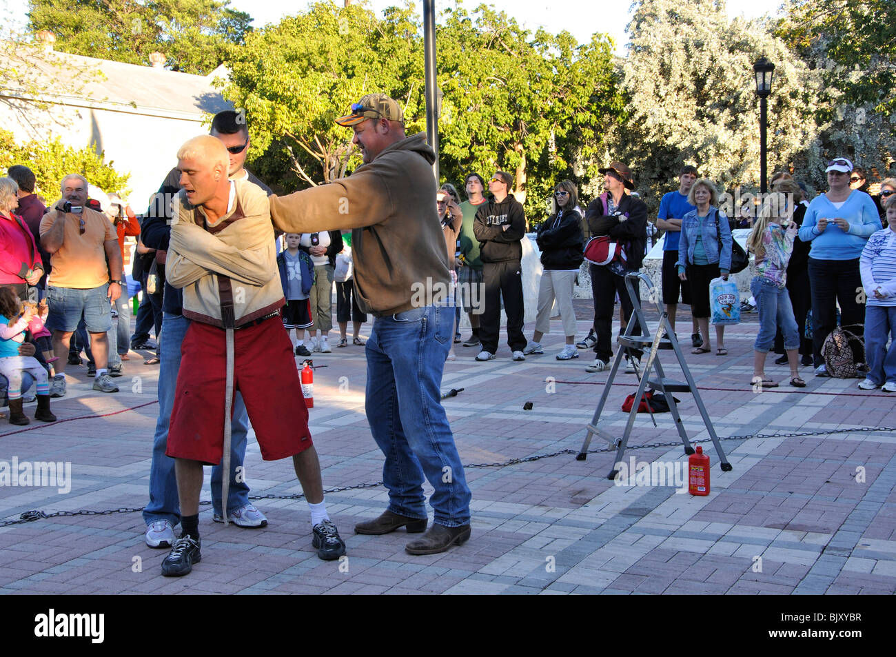 Street performer, Key West, Florida, USA Stock Photo - Alamy