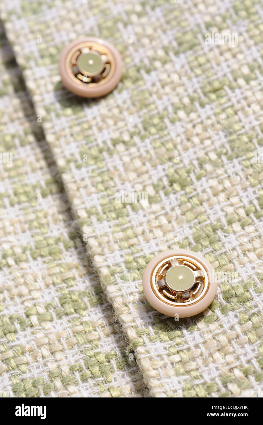 Fabric and buttons closeup Stock Photo - Alamy