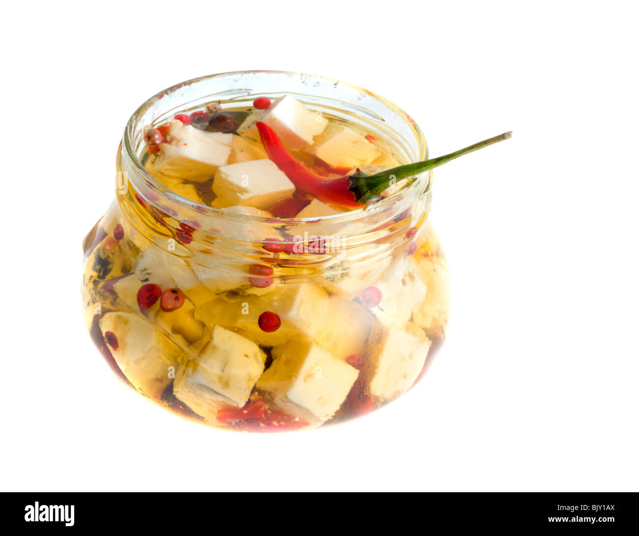 Cheese in marinade. In bank Stock Photo - Alamy
