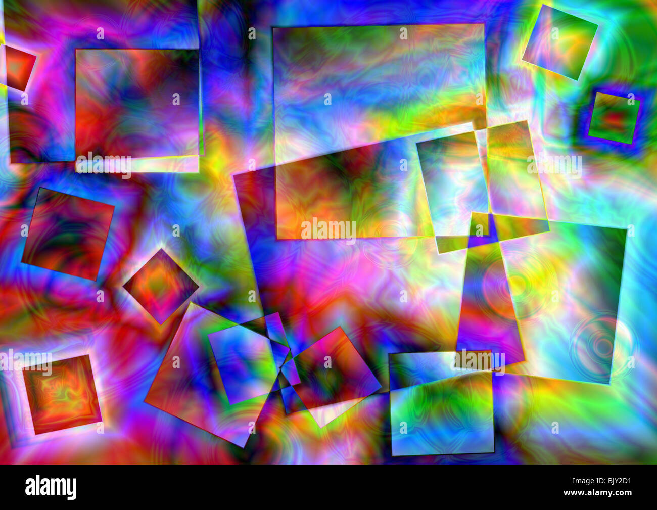 Funky, psychedelic computer generated background images Stock Photo - Alamy