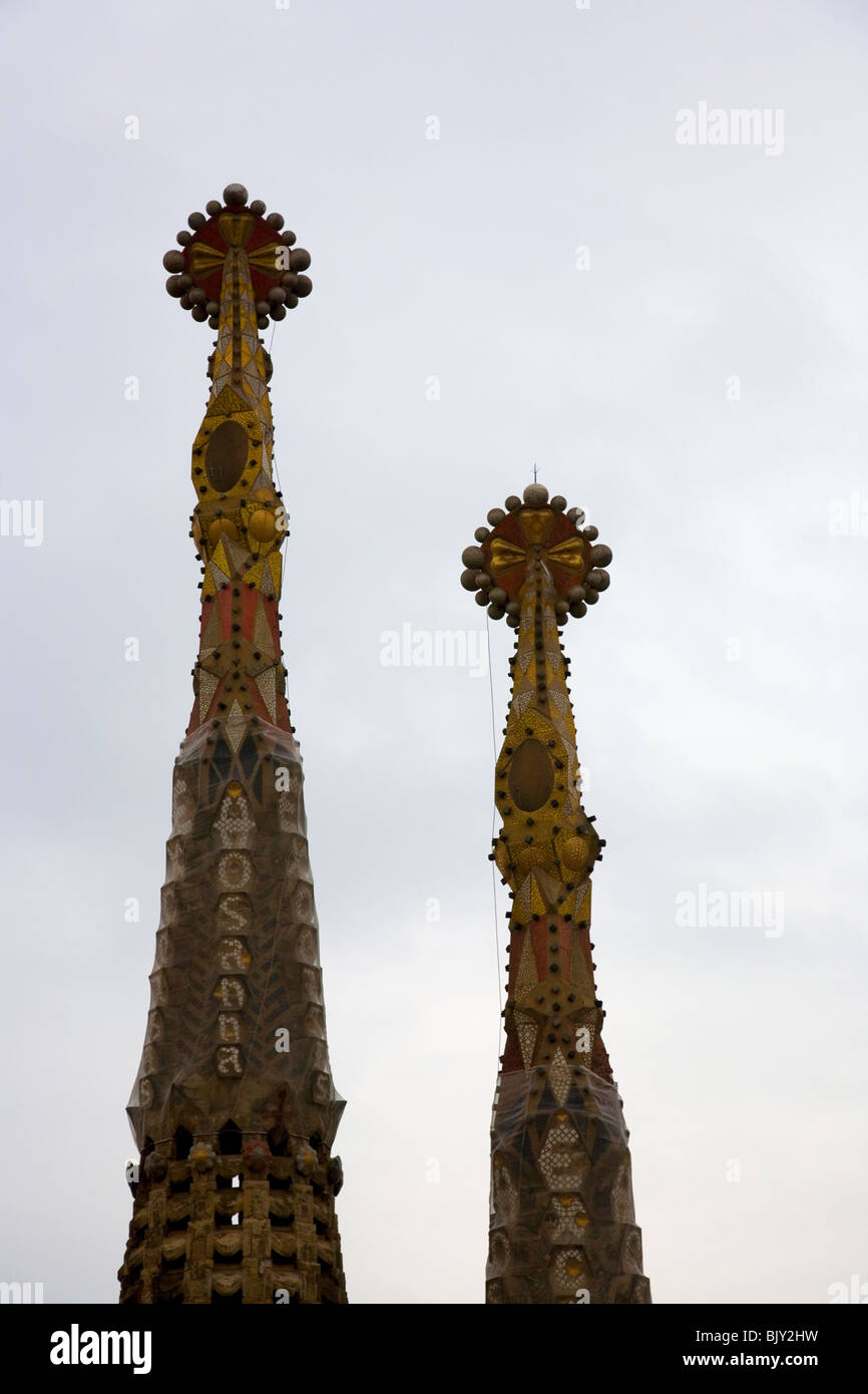 Sagrada familia spires barcelona hi-res stock photography and images ...