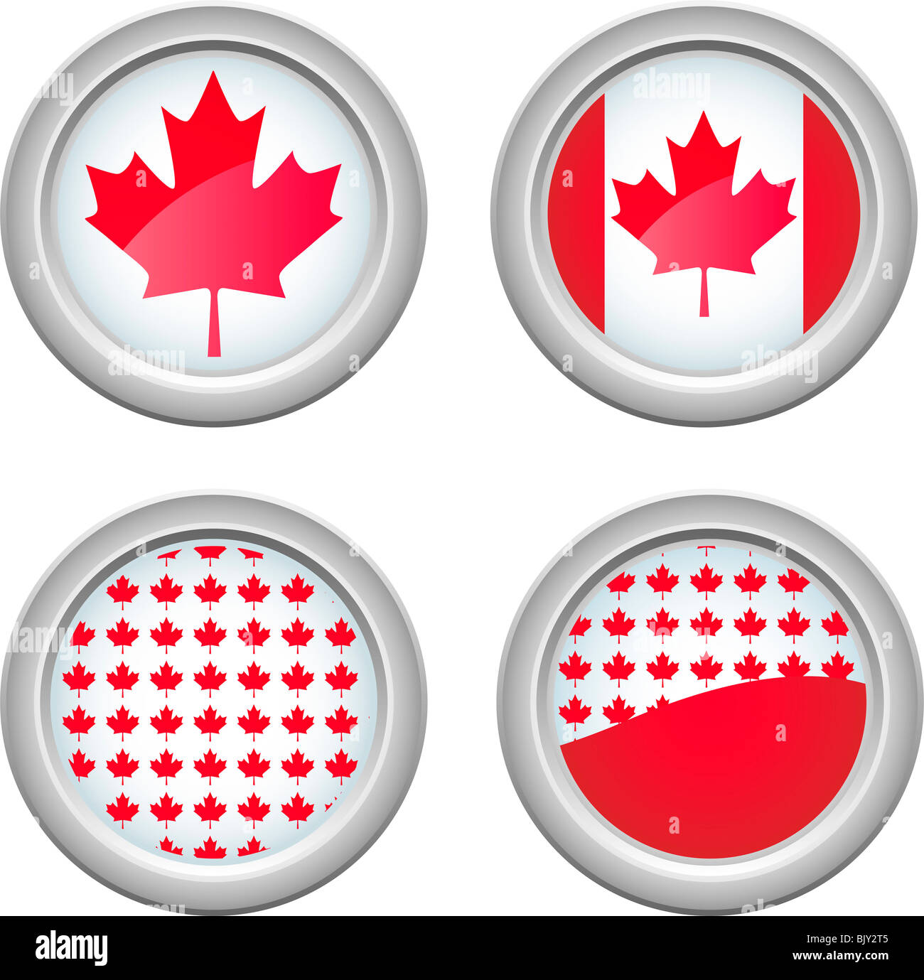 Canada Buttons for 1st of July Stock Photo - Alamy