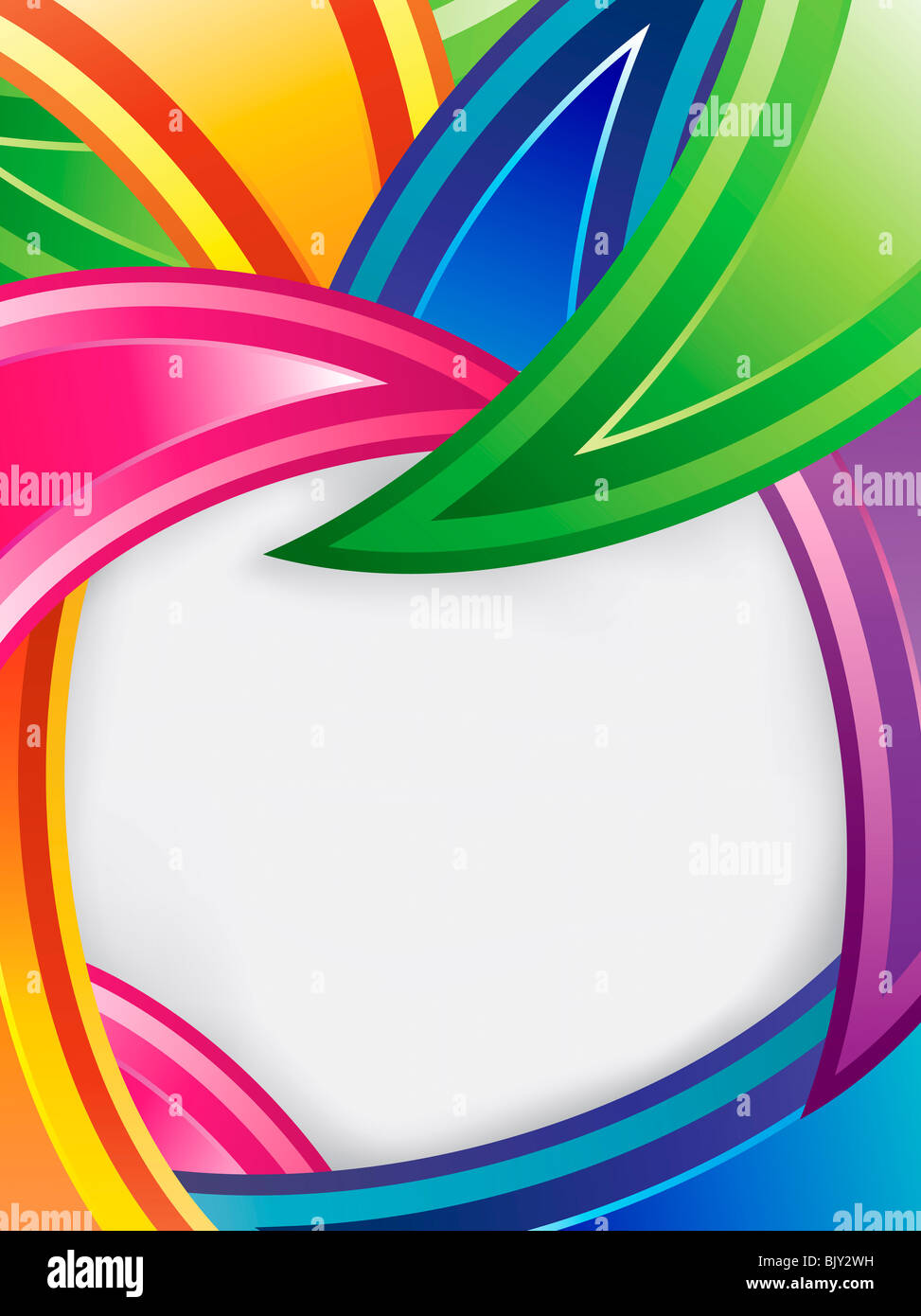 Colorful design with text frame Stock Photo - Alamy