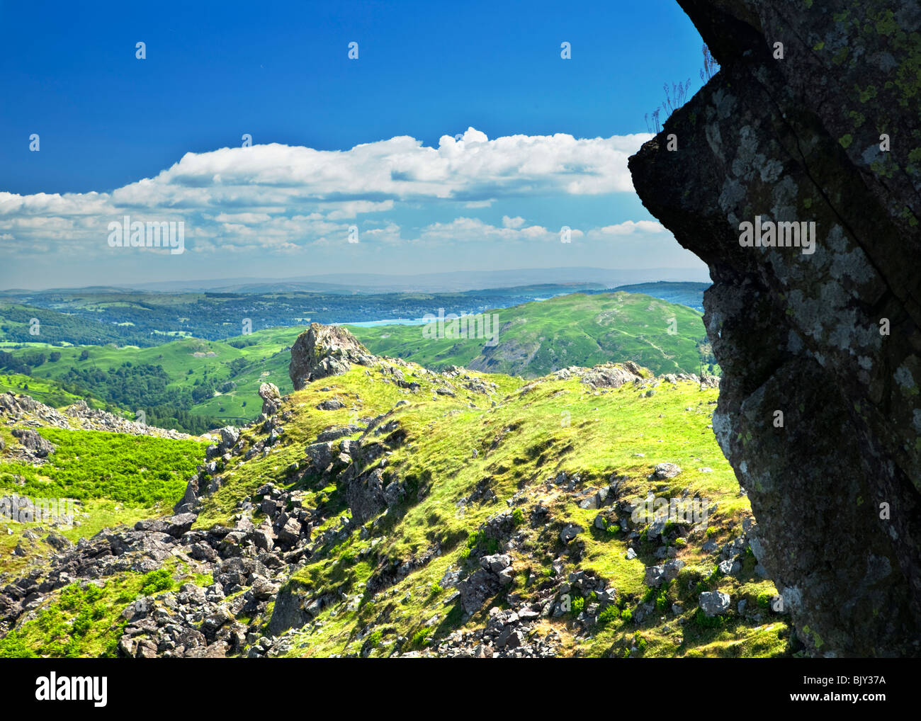 Helm Crag - the Lion and the Lamb from the Howitzer Stock Photo - Alamy