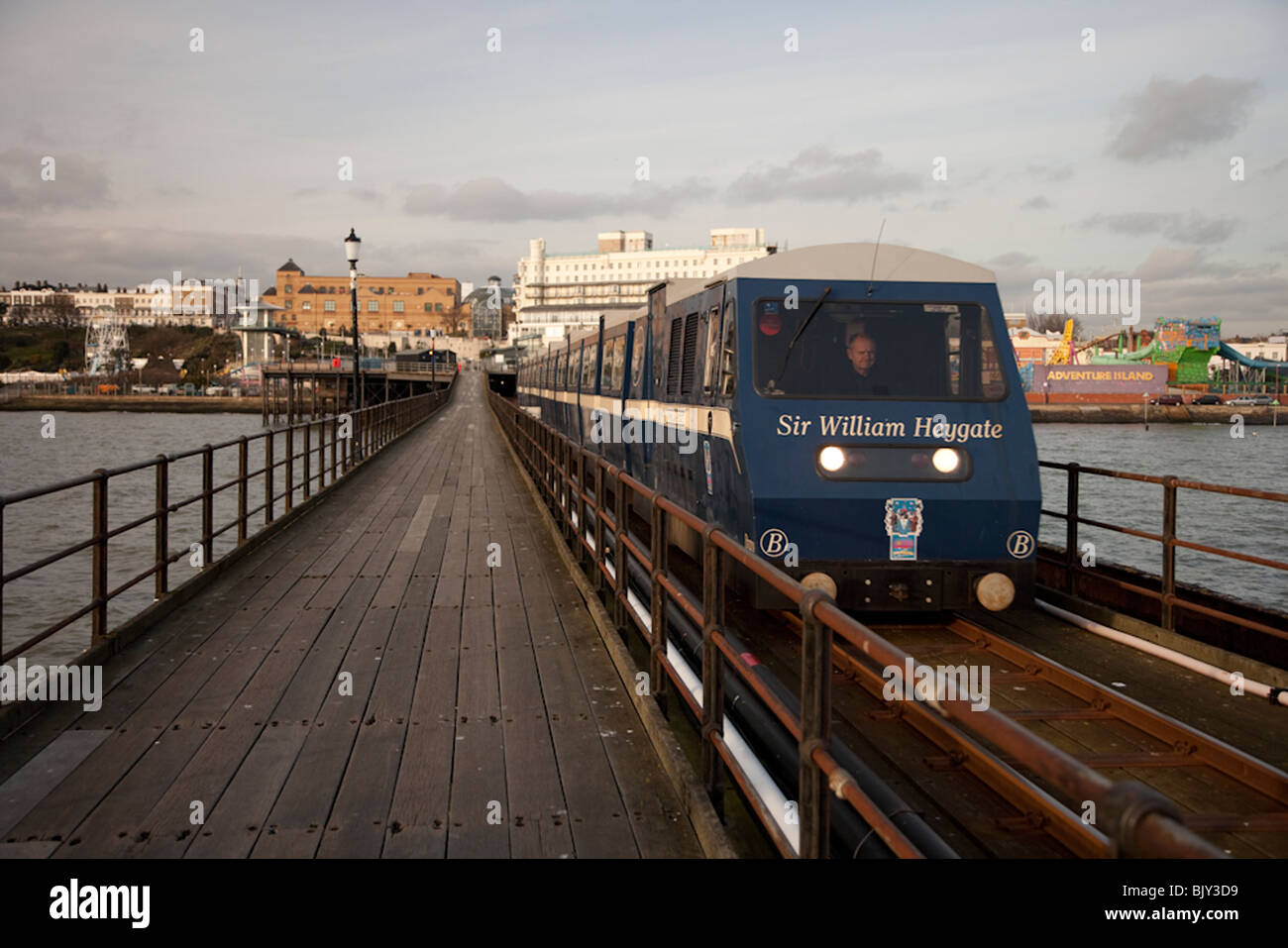 Southend pier train hi-res stock photography and images - Alamy