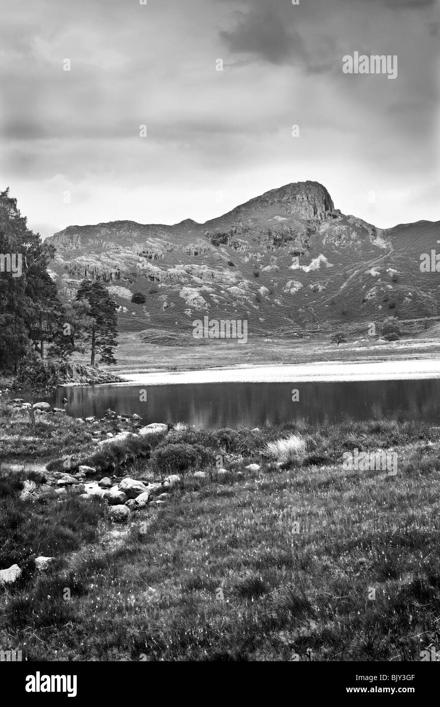 Blea tarn lake district cumbria Black and White Stock Photos & Images ...