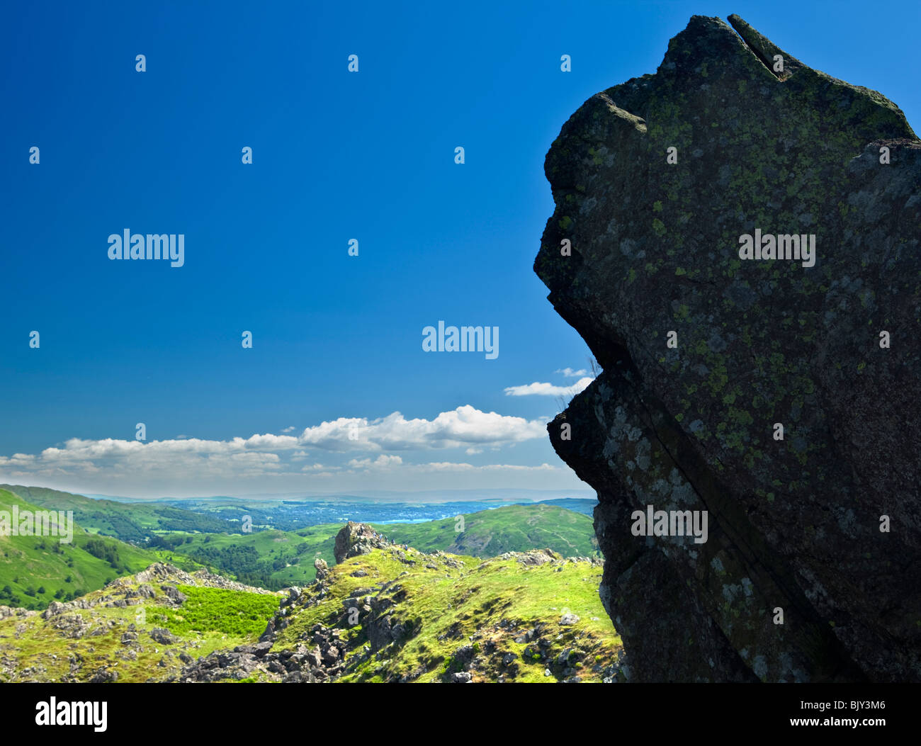 Helm Crag - the Lion and the Lamb from the Howitzer Stock Photo - Alamy