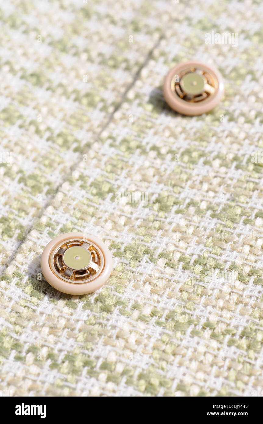 Fabric and buttons closeup Stock Photo - Alamy