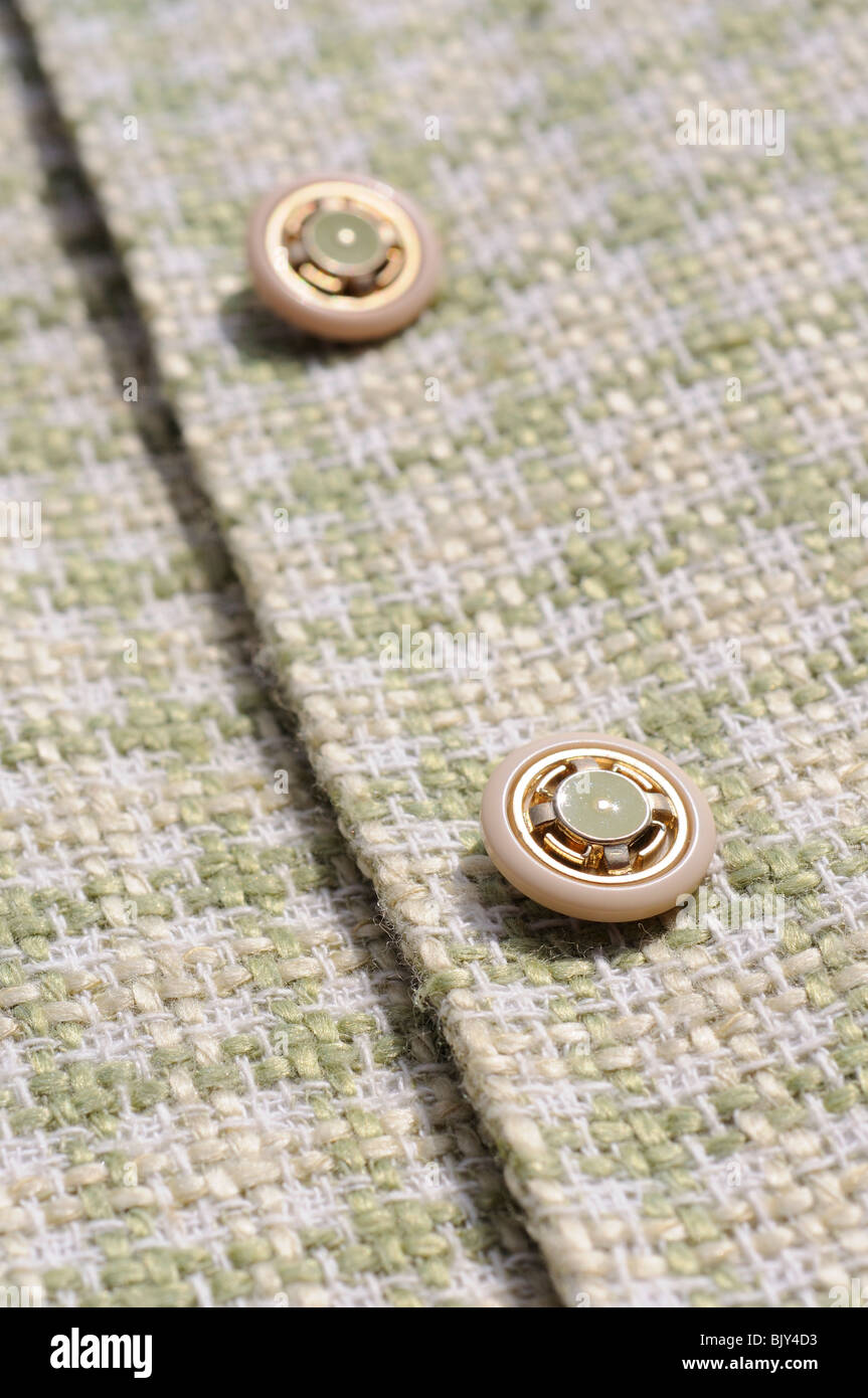 Fabric and buttons closeup Stock Photo - Alamy
