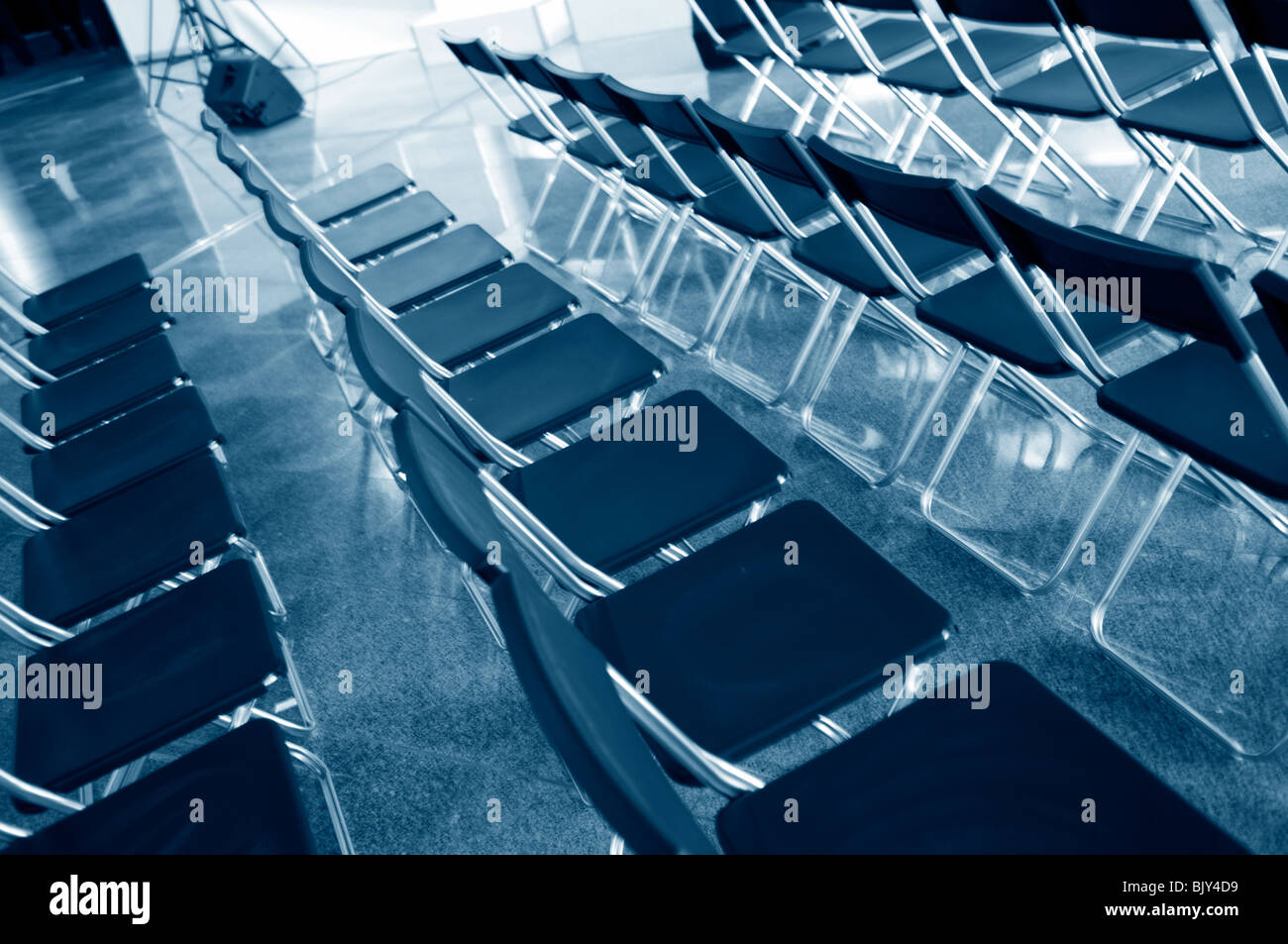 Chairs in an audience Stock Photo - Alamy