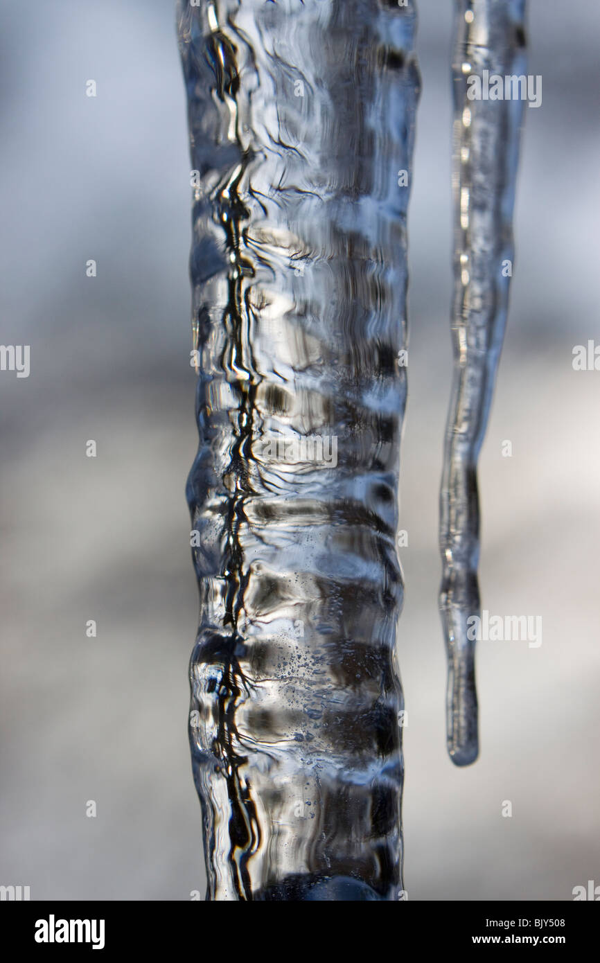 Icicles icicle winter freezing Stock Photo - Alamy