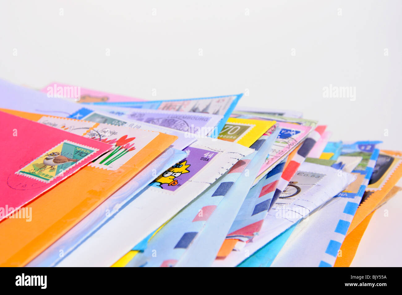 Stack of letters Stock Photo - Alamy