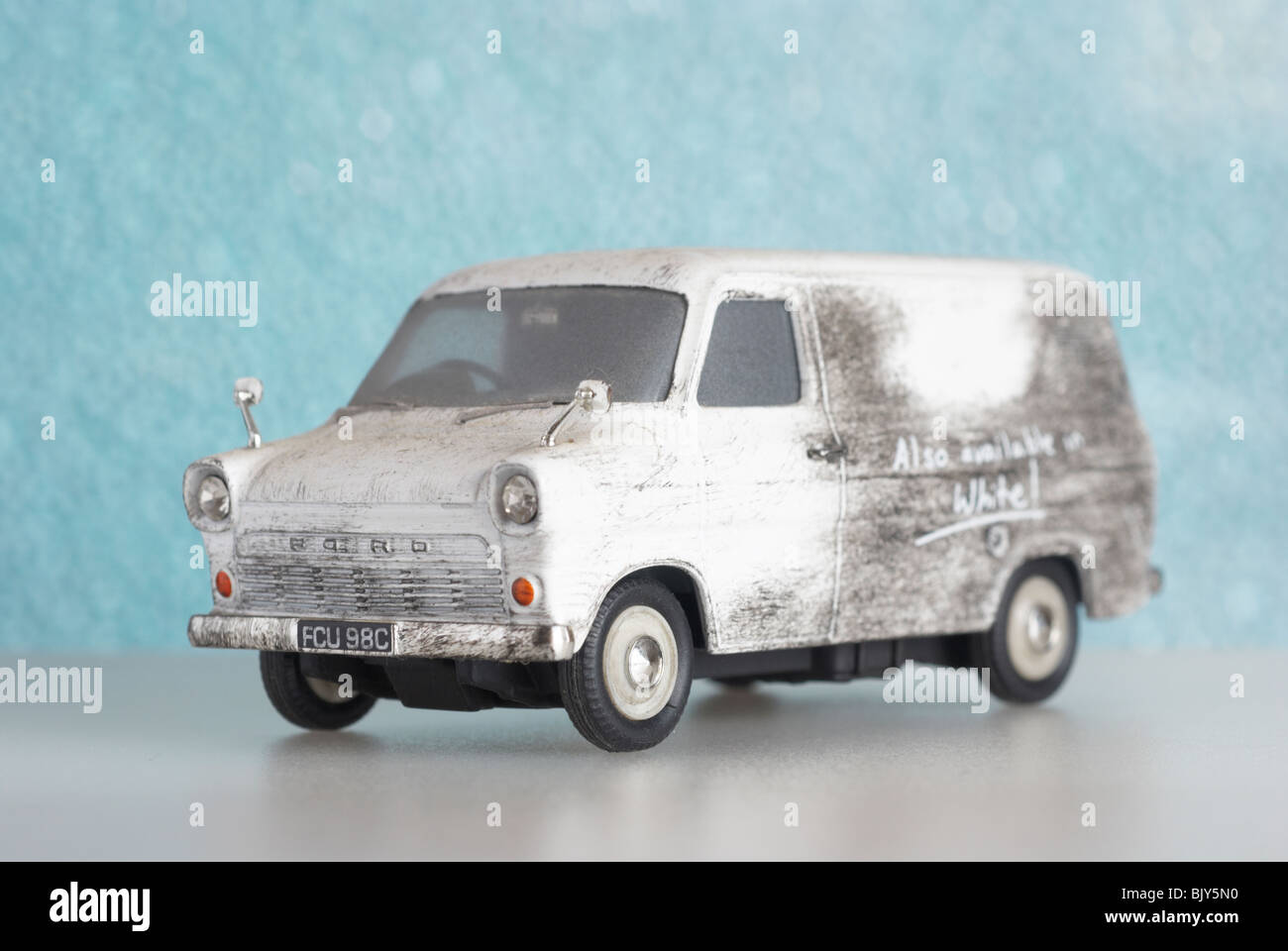 white ford transit van model on background Stock Photo - Alamy