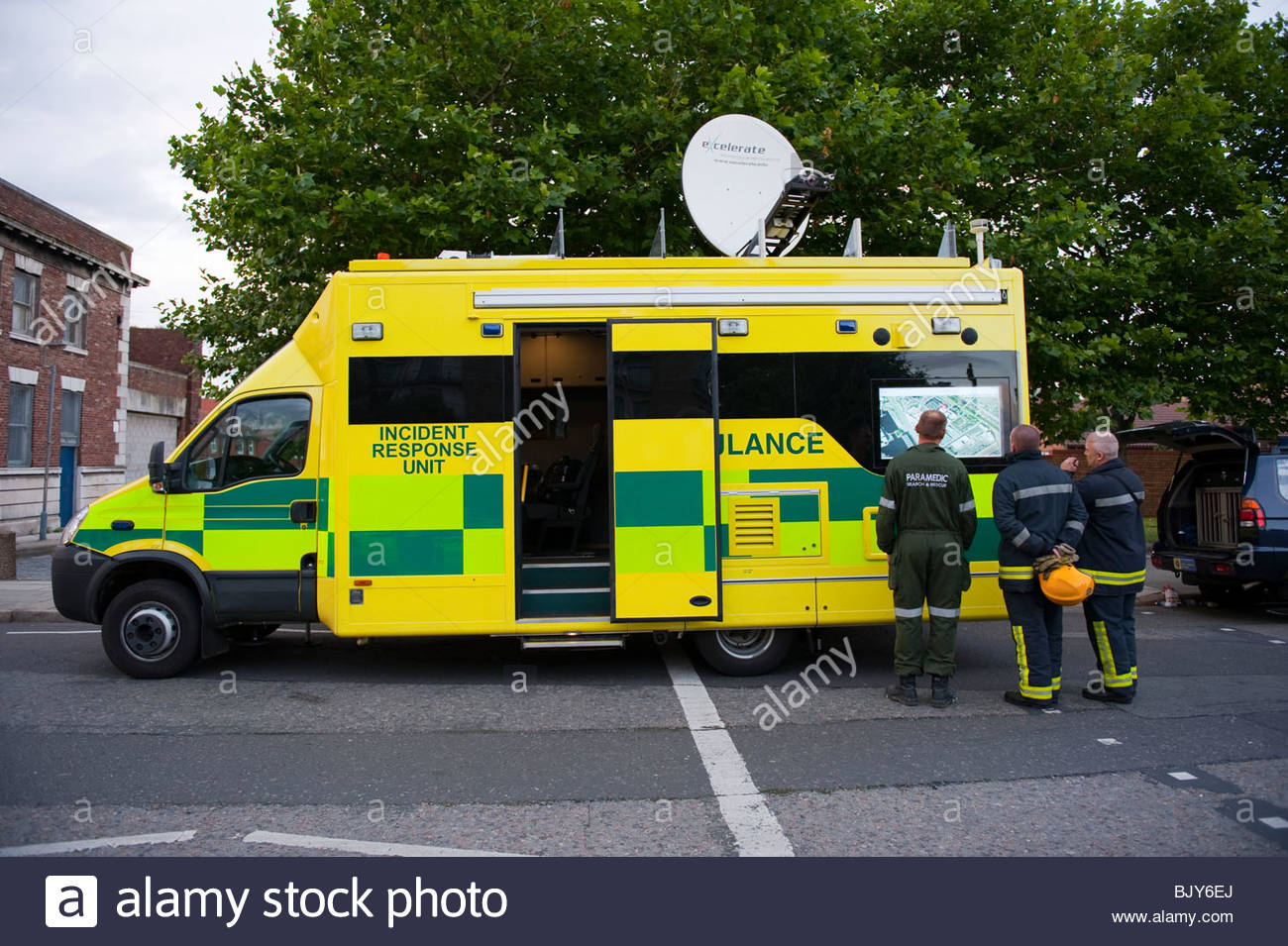 Ambulance Major Incident Mobile Command Unit Stock Photo, Royalty Free ...