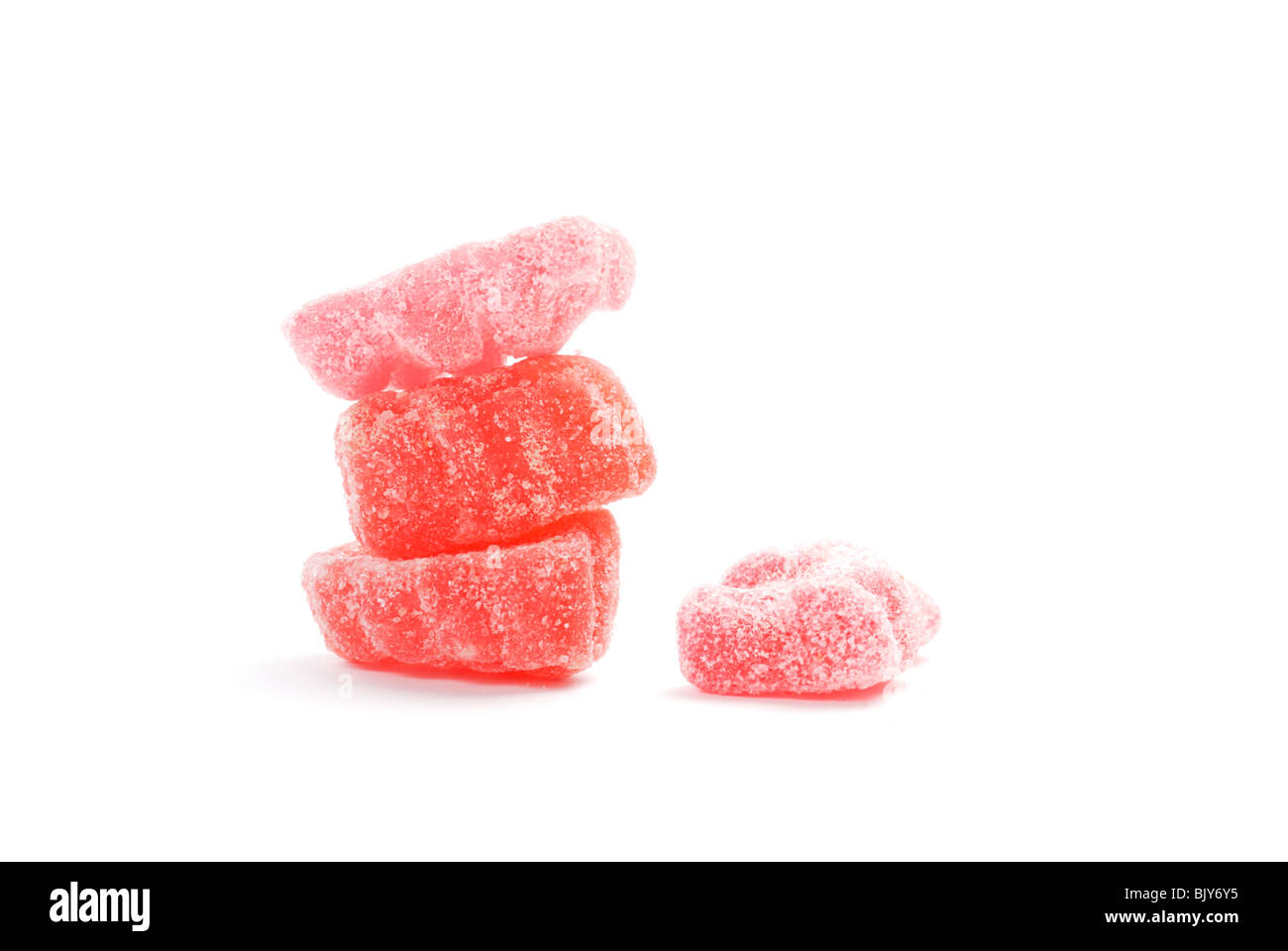 Sugar coated fruit flavored sweets Stock Photo - Alamy