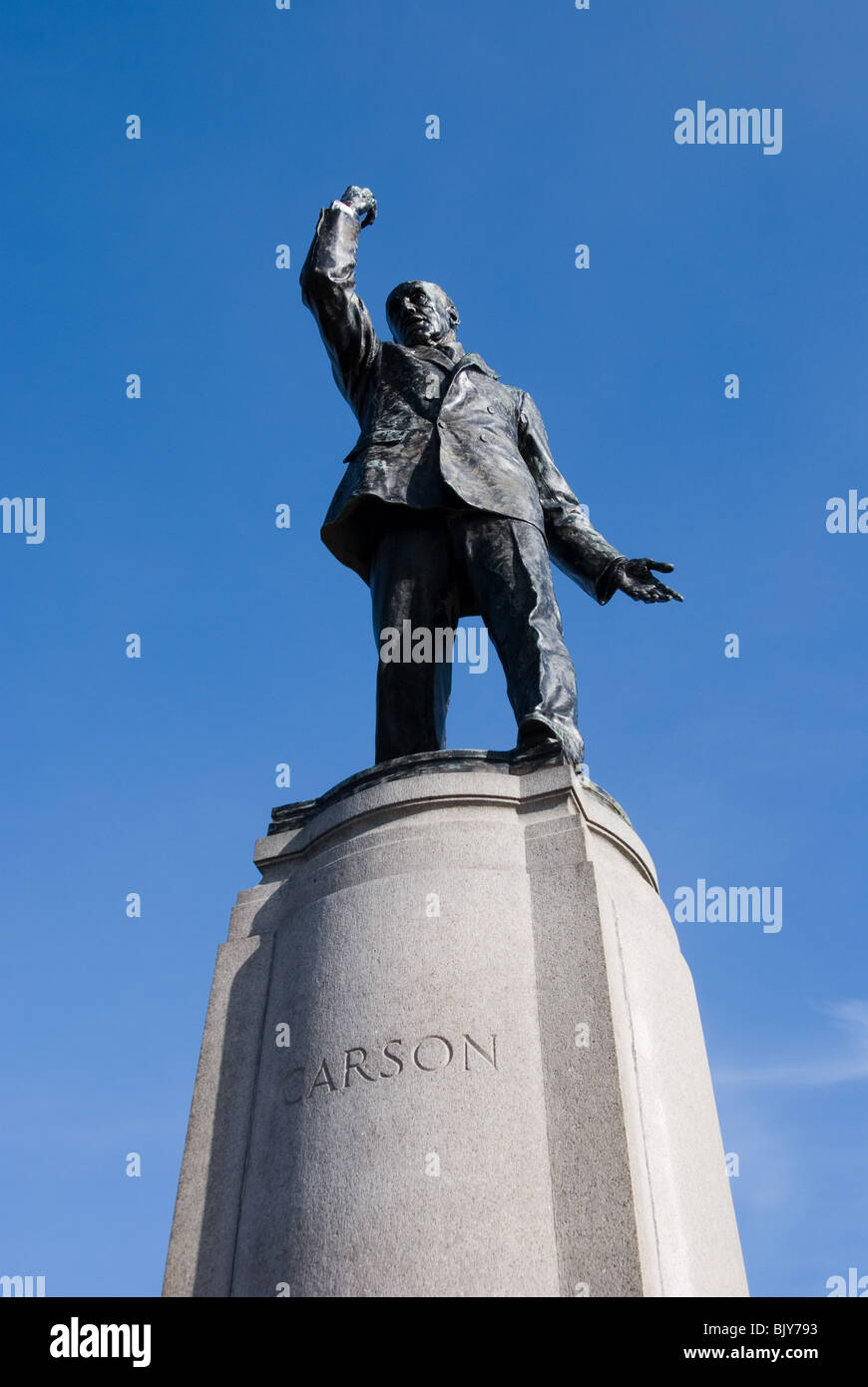 Statue of Edward Carson at Stormont Stock Photo - Alamy