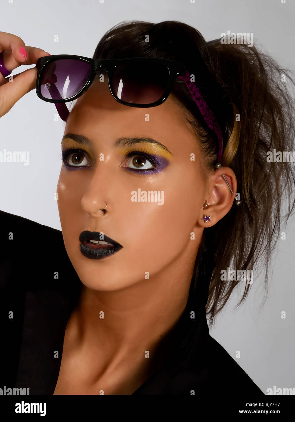 Female model beauty portrait studio shoot Stock Photo - Alamy