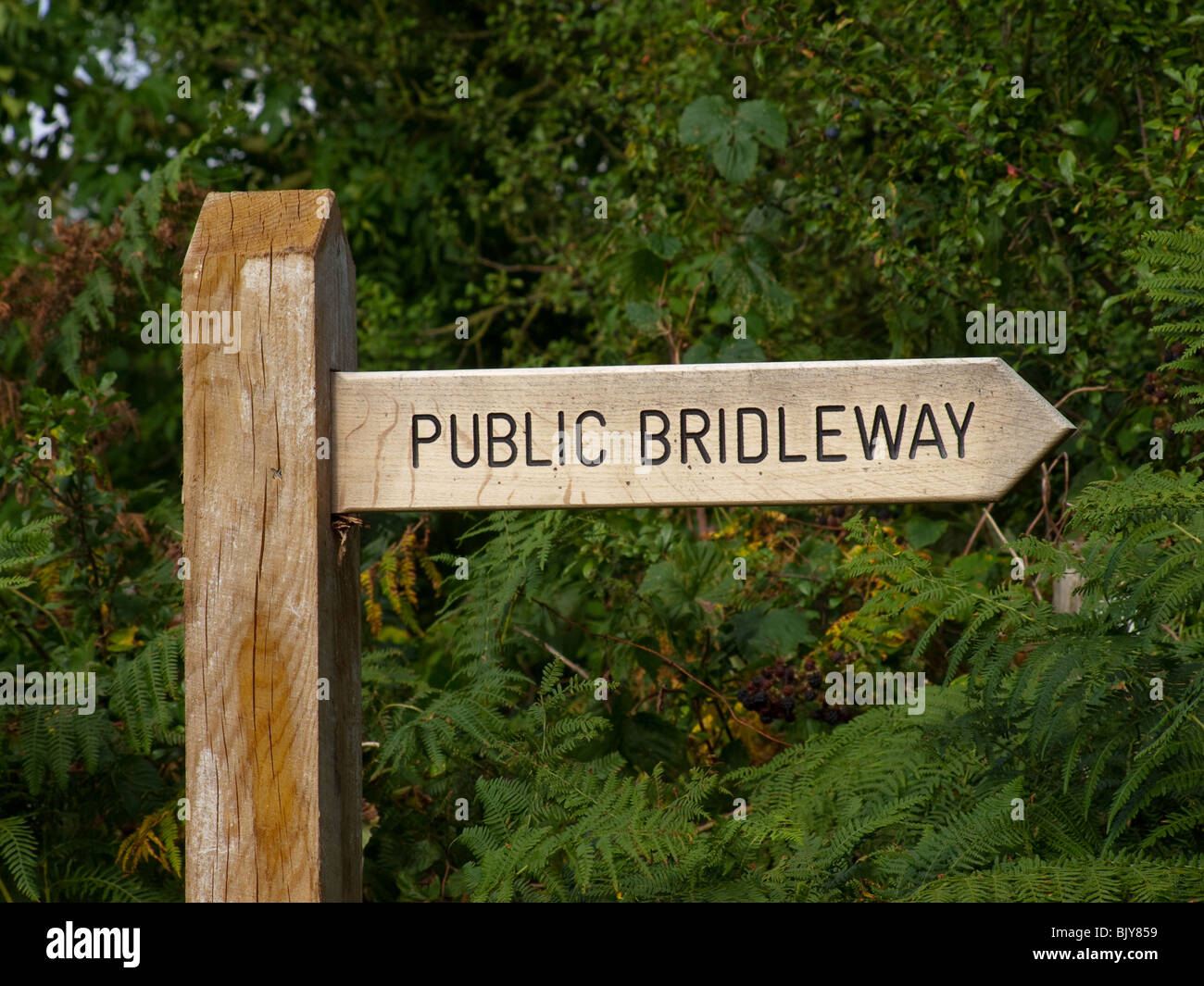 Horse bridleway footpath sign hi-res stock photography and images - Alamy