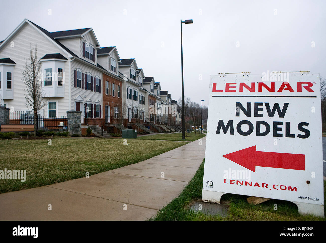 A Lennar housing community Stock Photo - Alamy