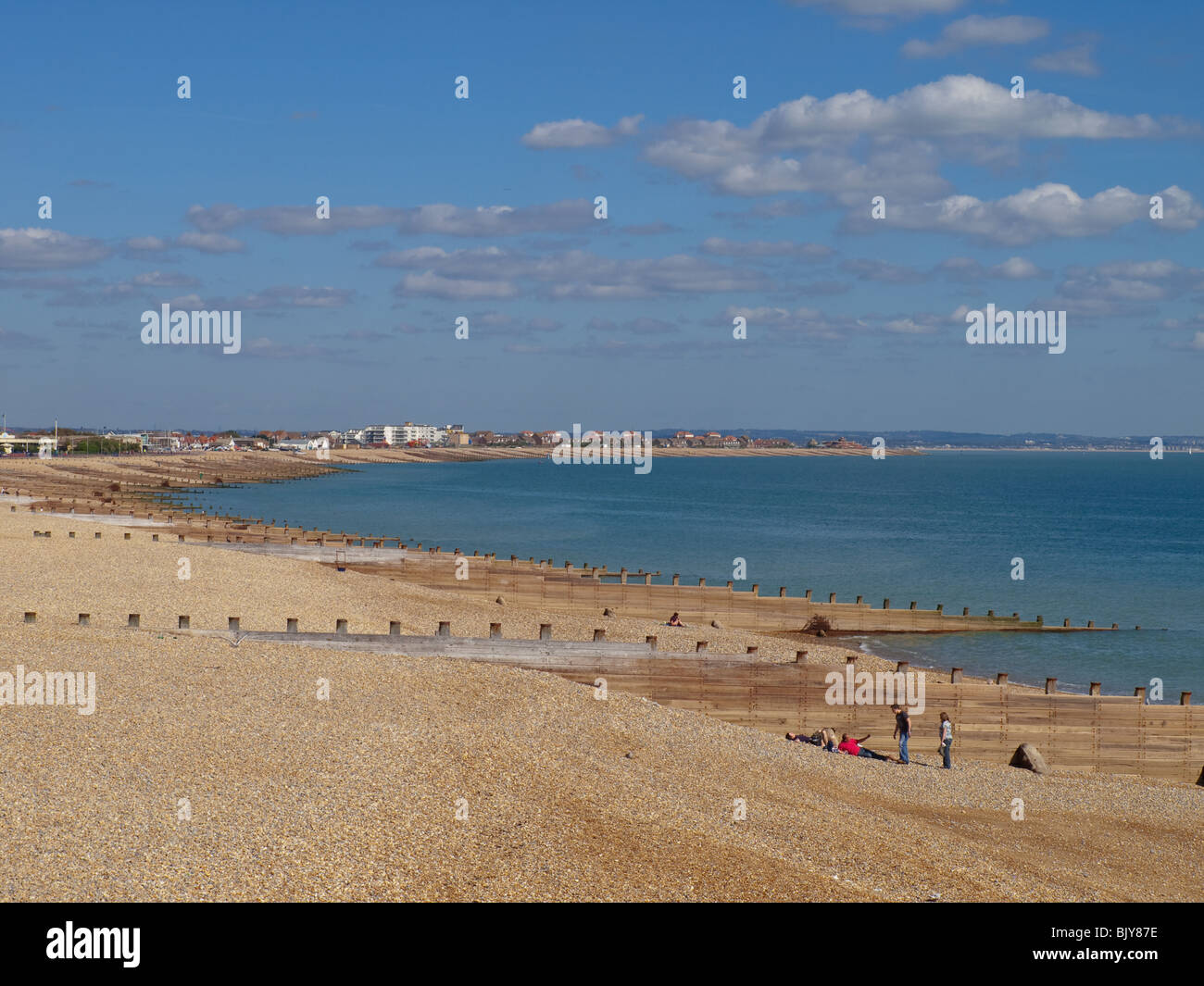 Eastbourne beach groynes hi-res stock photography and images - Alamy