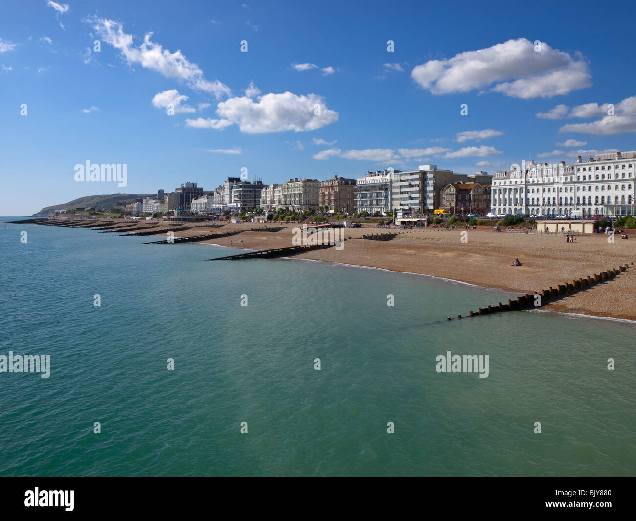 Eastbourne beach groynes hi-res stock photography and images - Alamy
