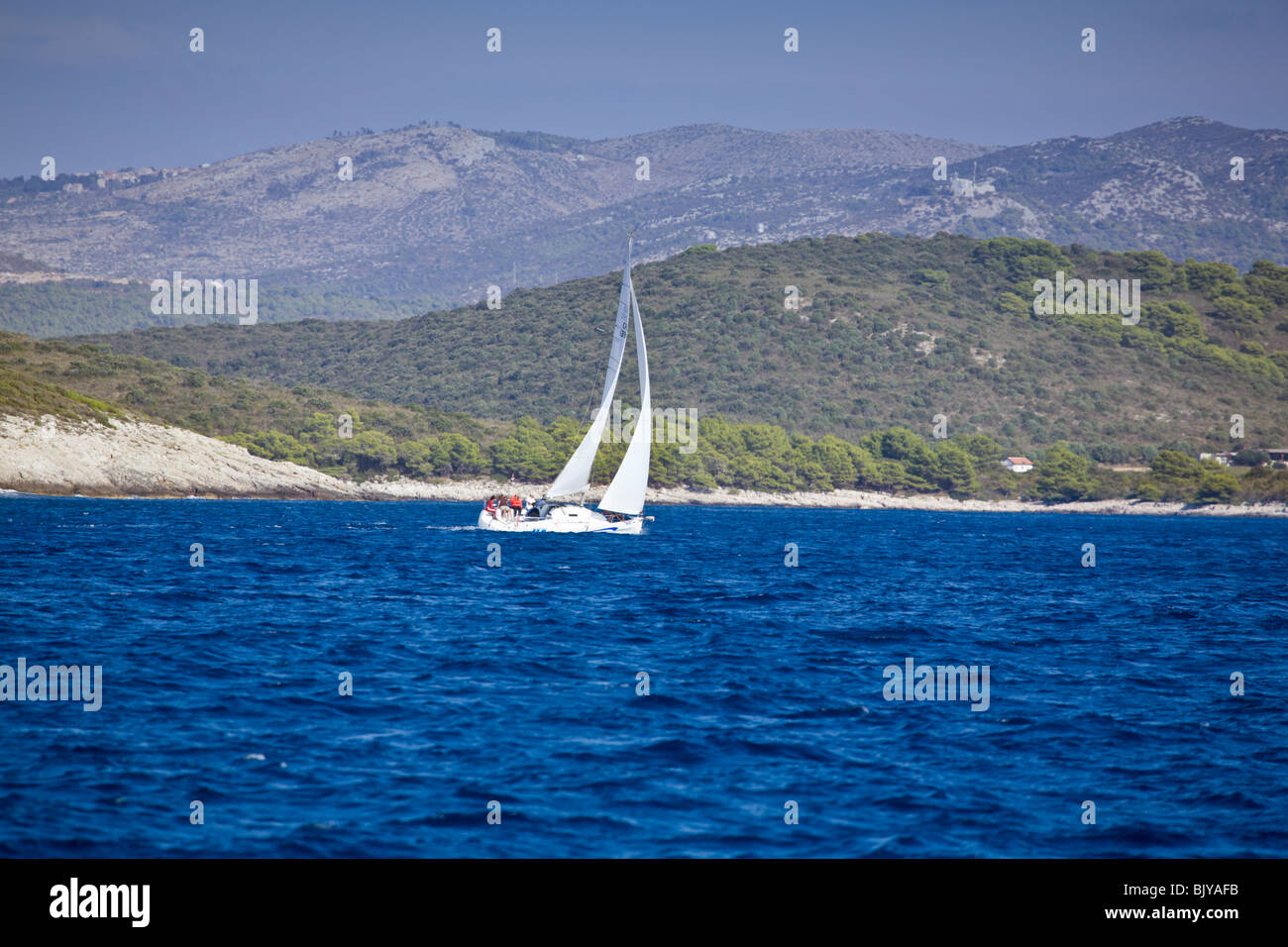 Croatia sailing yacht people hi-res stock photography and images - Alamy